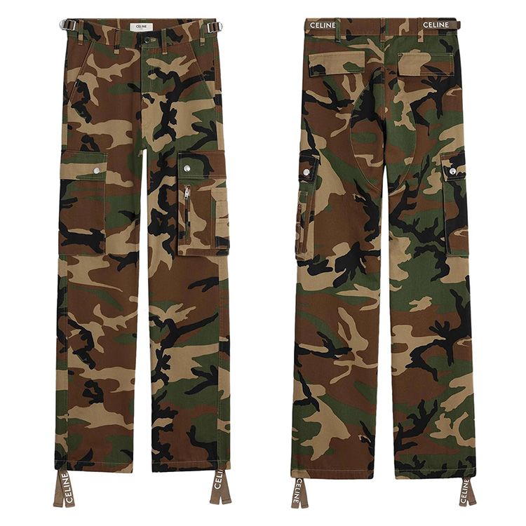 Celine Camo Cargo Pants 24SS 98006906 – trenbe