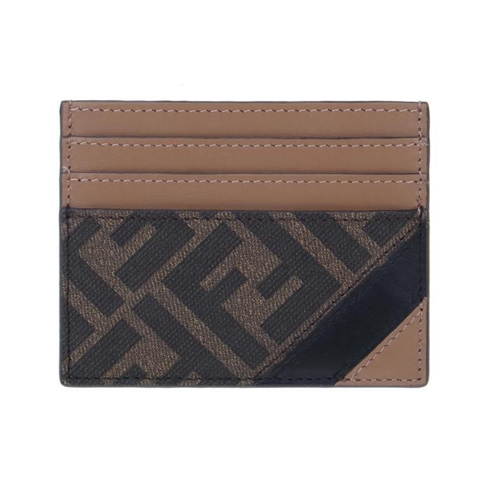Fendi FF Fabric Card Holder stamp: 7M0164 AJF8 F1EGA 39872016 – trenbe