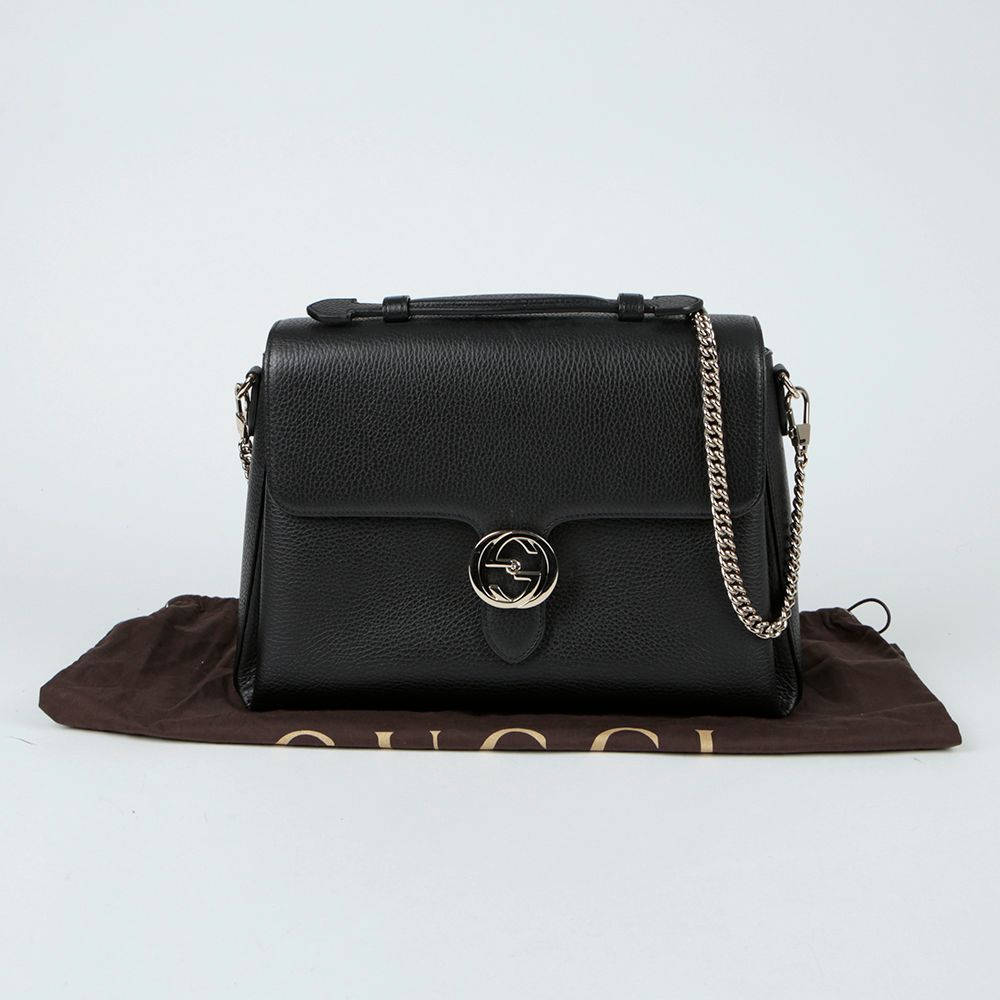 Gucci Interlocking Top Handle Tote Shoulder Bag 510306 140207028 – trenbe