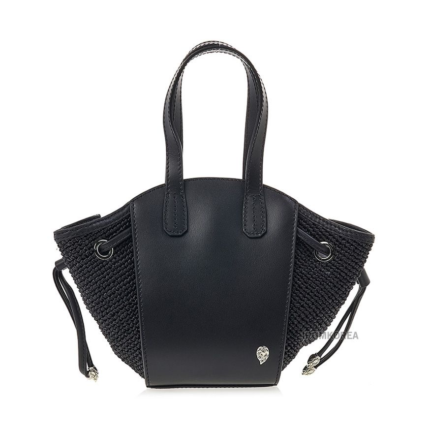 Helen Kaminski Fight Raphia Tote Bag Black Charcoal 143111128 – trenbe