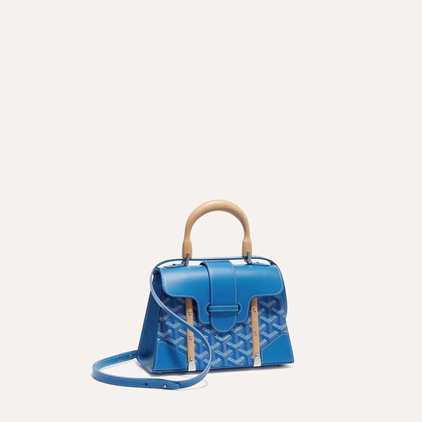 Goyard Saigon Mini Structure Bag Blue 143653839 – trenbe